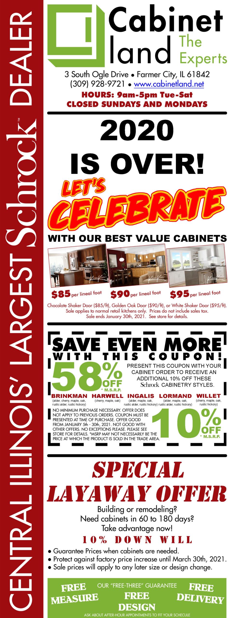 View our Current Specials | Cabinetland | Farmer City, IL